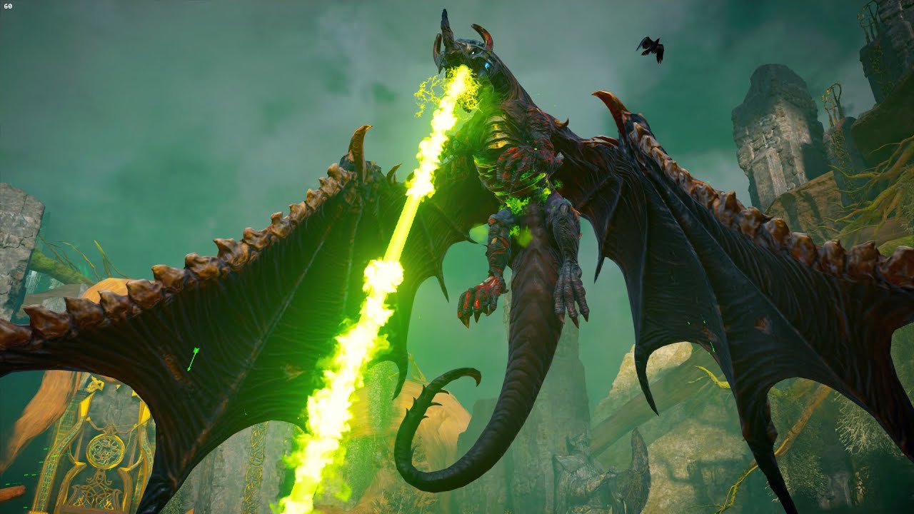 OP build vs Dragon NIDHOGG | Forgotten Saga DLC AC Valhalla | No damage ...