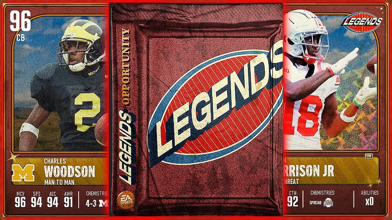CFB 25 LEGENDS BOOSTER PACKS & MORE! CFB 25 ULTIMATE TEAM PACK OPENING ...