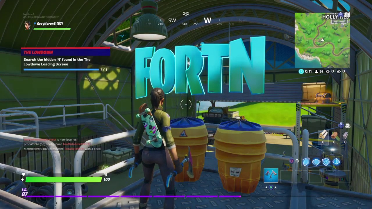 Search hidden ''N'' found in the Lowdown Loading Screen Fortnite ...