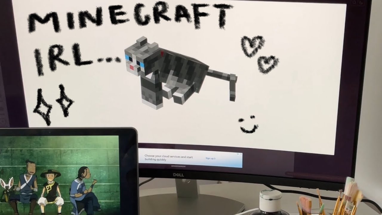 Watch me make a Minecraft tabby cat in 5 minutes - YouTube