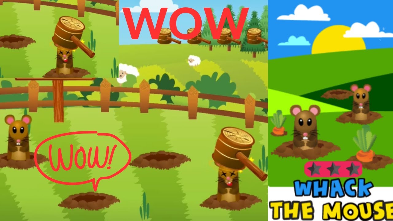 Whack The mouse||The kids game|| preschool kids games - YouTube
