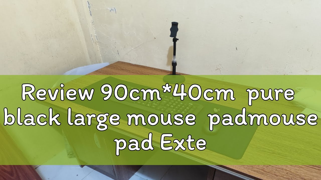 Review 90cm*40cm pure black large mouse padmouse pad Extended game ...