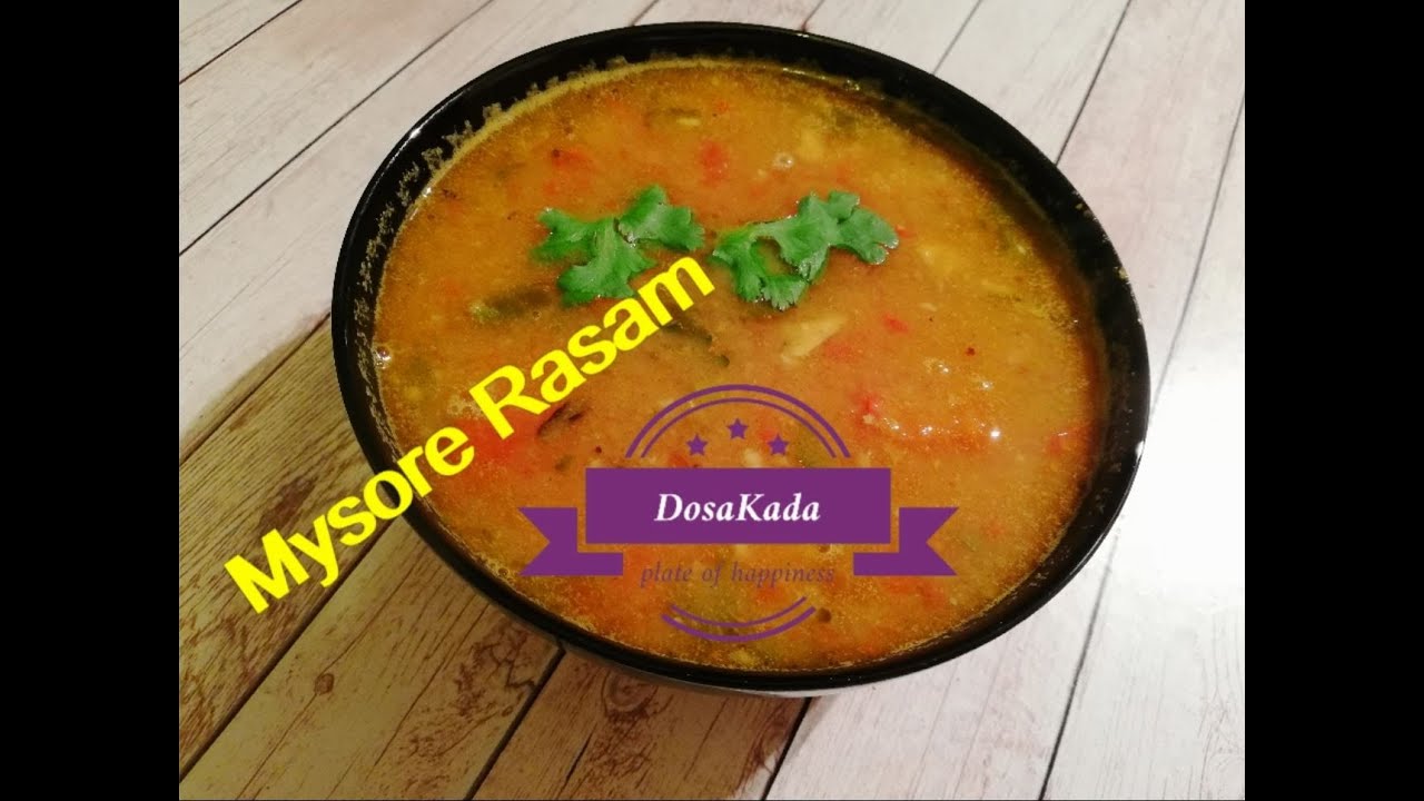 Mysore Rasam/Parupu Rasam/South Indian Rasam/Thick Rasam Recipe ...
