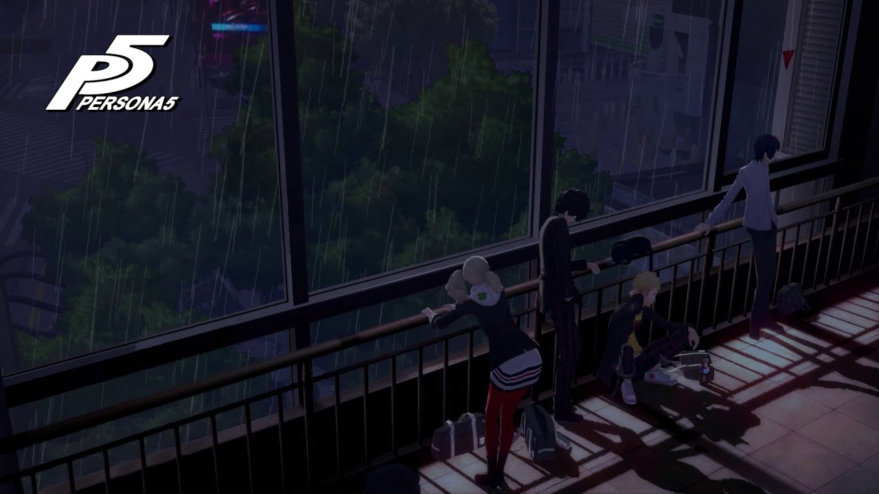 Persona 5 Chill and Relaxing Music + Rain & Thunder Sounds - YouTube