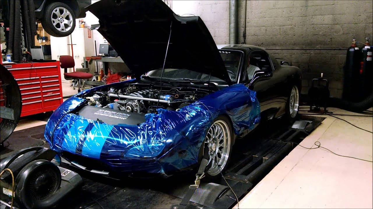 95 Mazda RX7 Dyno - YouTube