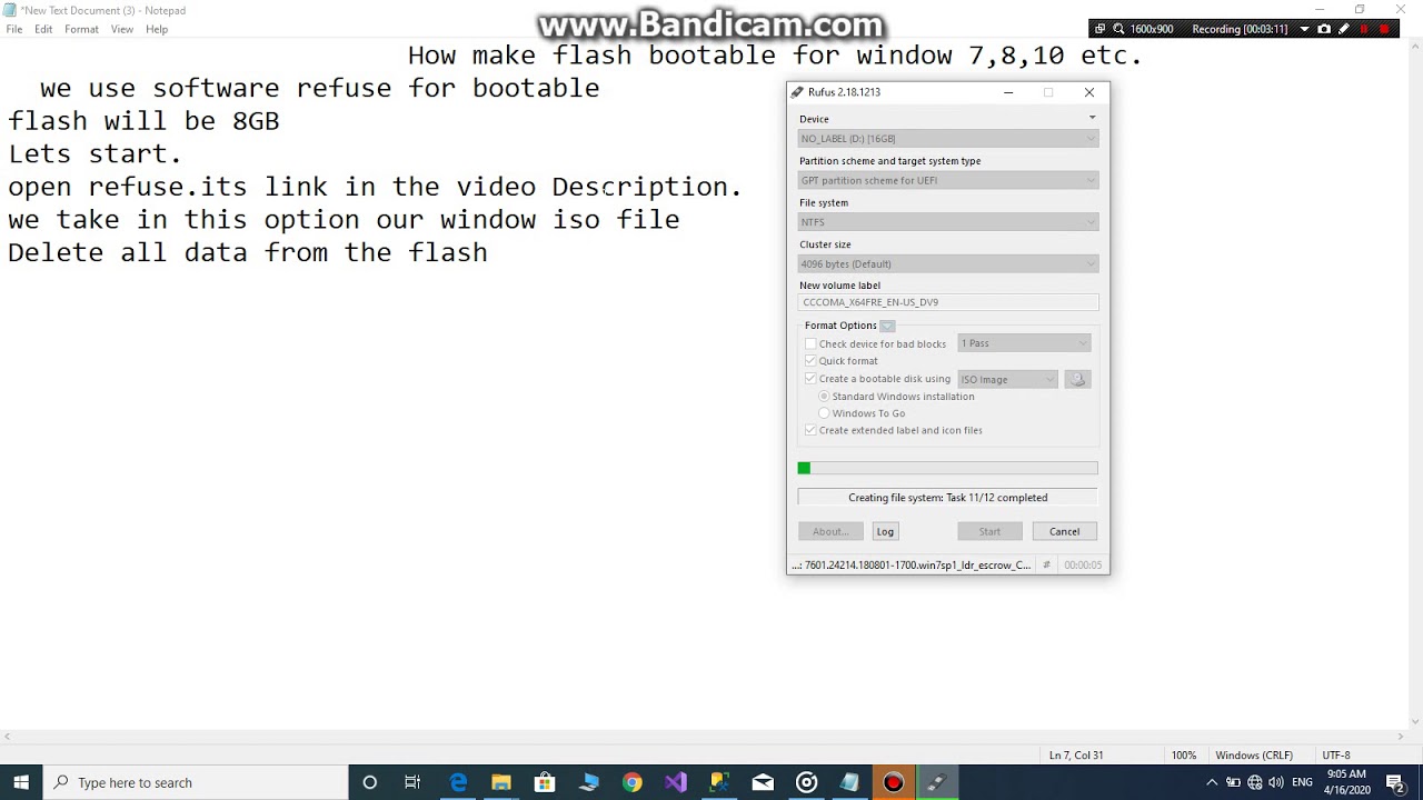 How make flash bootable for window 7,8,10 etc - YouTube
