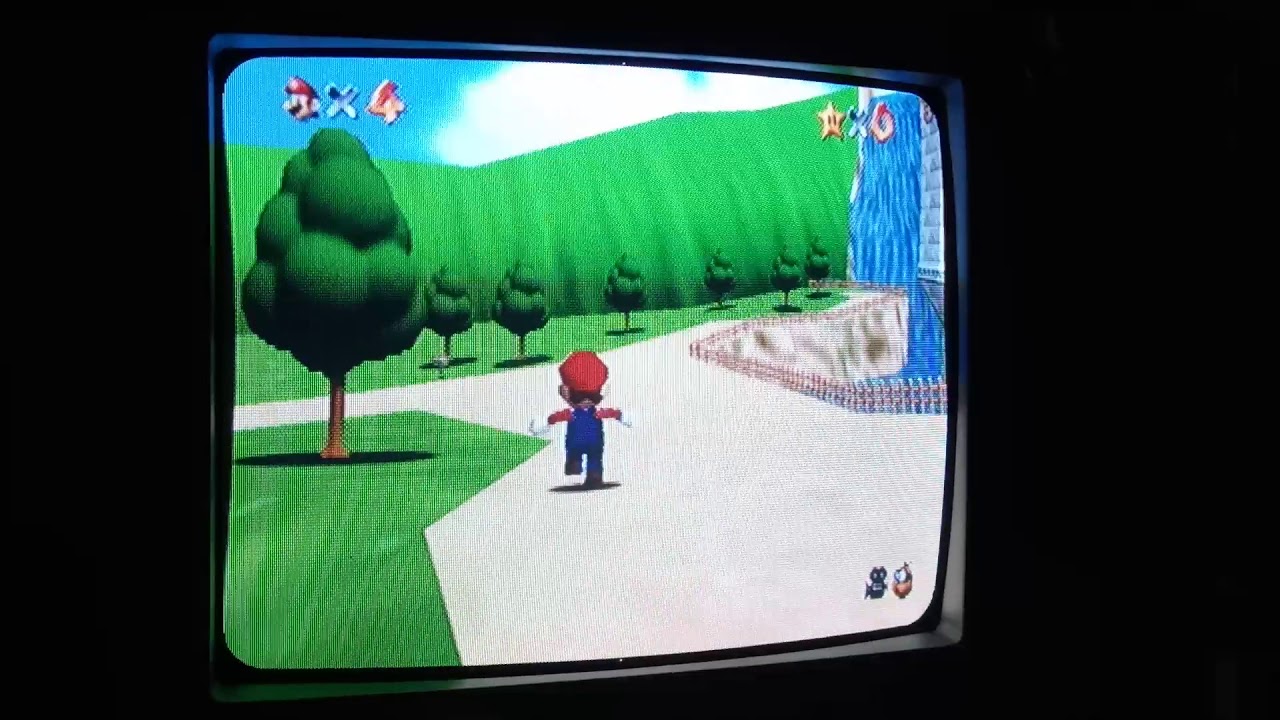 Super Mario 64 on crt tv - YouTube