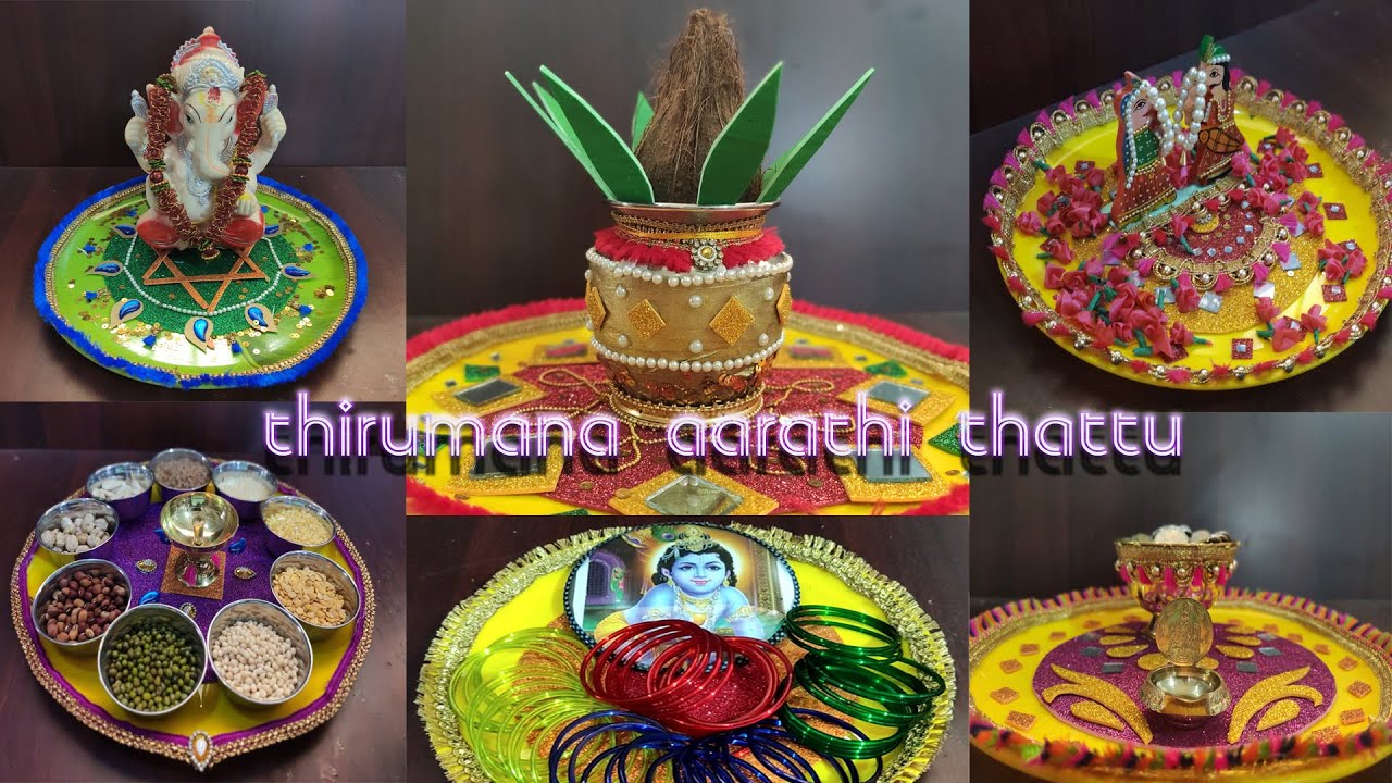 Thirumana Aarathi Thattu DIY Designs #KuteKammals # ...