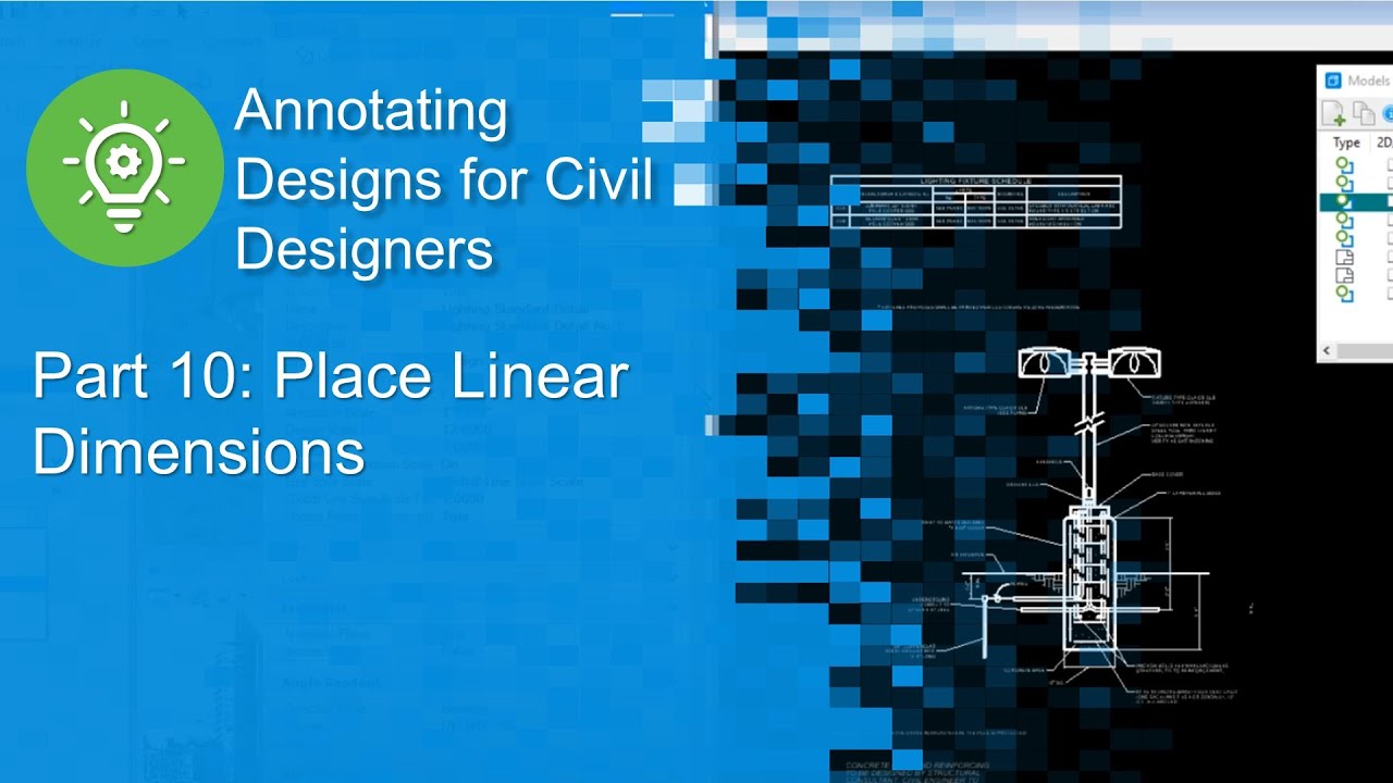 Part 10: Place Linear Dimensions - YouTube