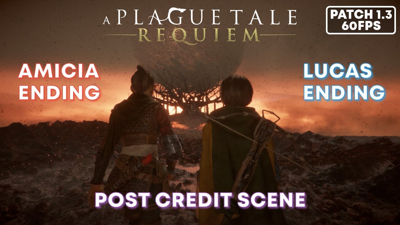 A Plague Tale Requiem - All Endings (Amicia and Lucas Ending Plus Post ...