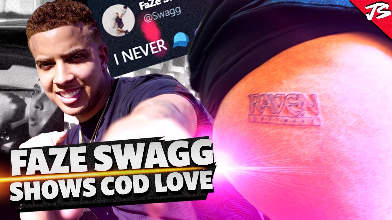 FaZe Swagg GETS TATTED for Call of Duty Update - YouTube