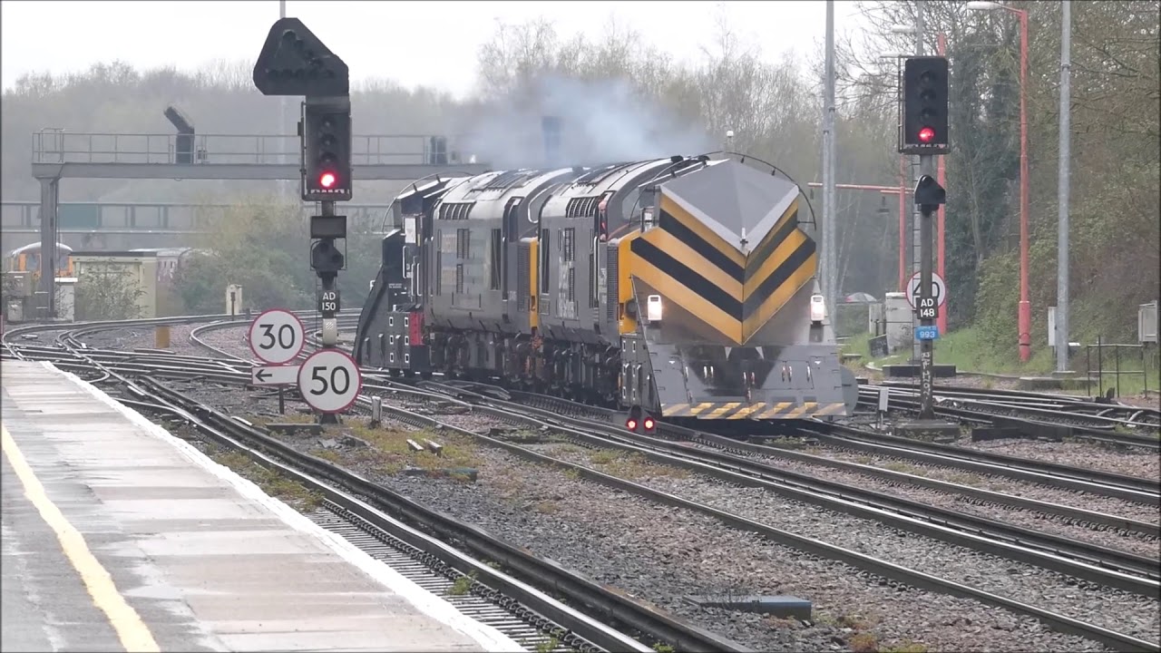 (HD) *RARE* Thrash & Tones DRS class 37405 + 423 @ Tonbridge 9/4/19 ...