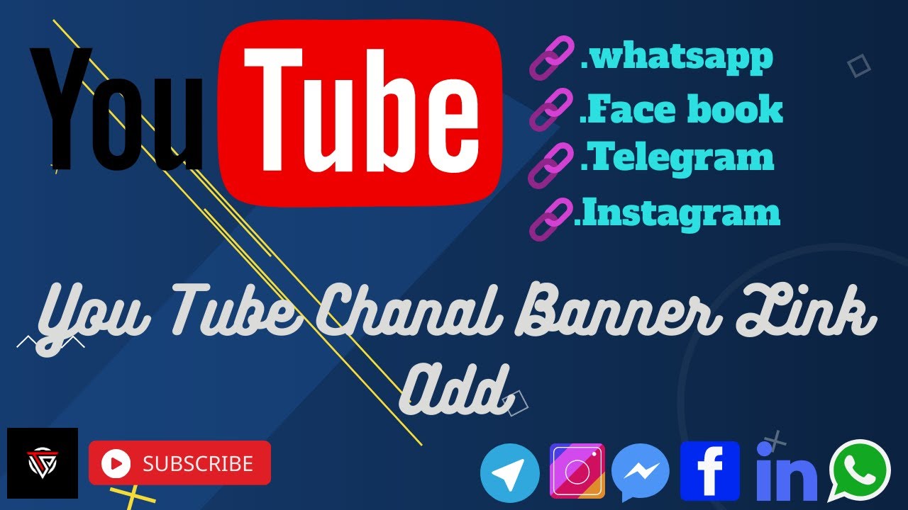 YOU TUBE CHANAL BANNER LINK ADD (Youtube චැනල් එකට link එකක් දාන විදිහ ...