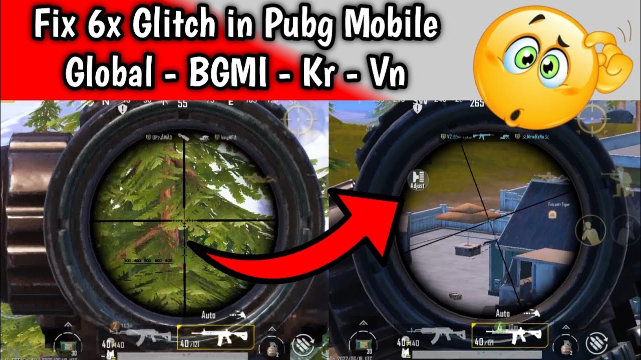 Pubg Scope Adjust Button Not Showing | 6x Scope Glitch | How to Fix 6x ...