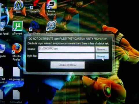 how to change the system menu of the wii with softmii - YouTube