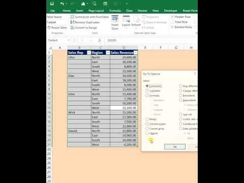 Excel Tips 20 | Fill Blank Cells with Above Value | Sobanan Knowledge Sharing - YouTube