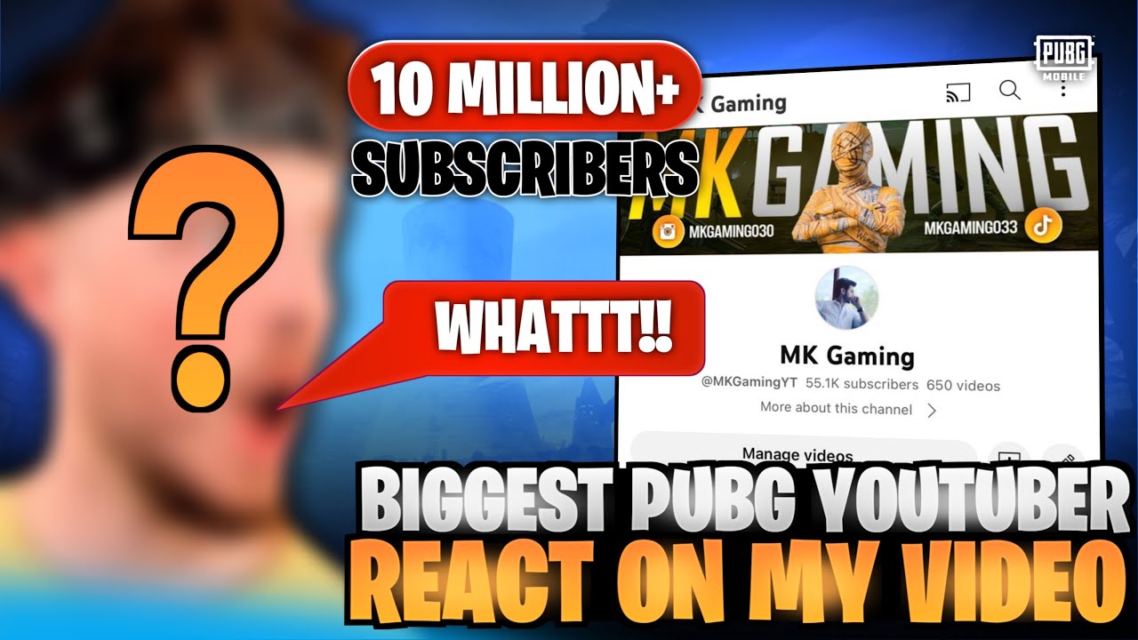 12 Millions+ Wala Youtuber React On My Video 😱 | Double Sniper In Top 100 Lobby | MK Gaming ...