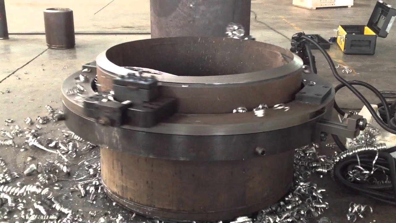 SKD 600 pipe cold cutting machine cut off 30mm (10) - YouTube