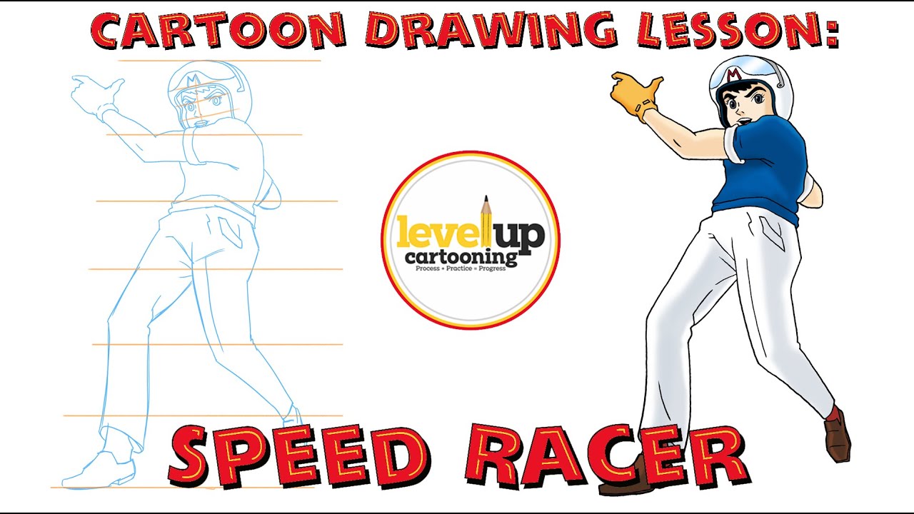 Cartoon Drawing Lesson: Speed Racer - YouTube