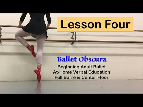 Ballet Lesson FOUR - Beginning At-Home Verbal Dance Education