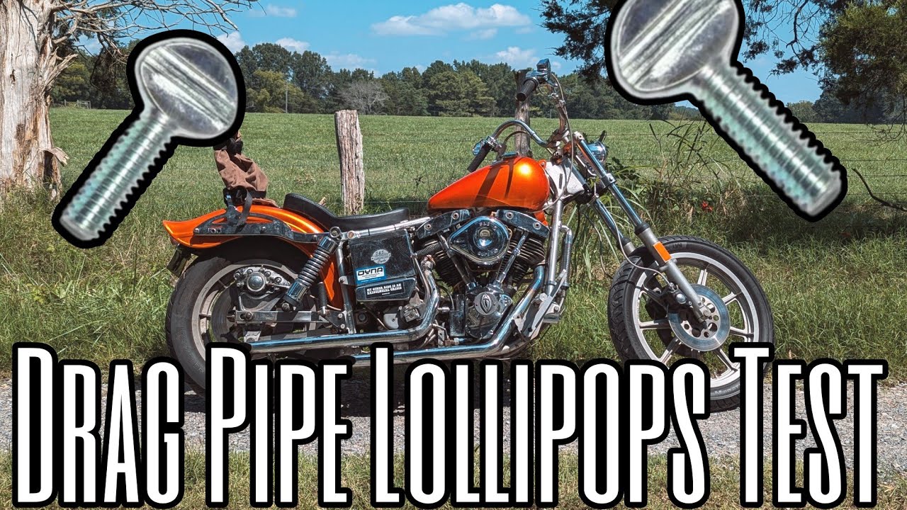Better Running Harley For $5! Drag Pipe Lollipops Tested - YouTube