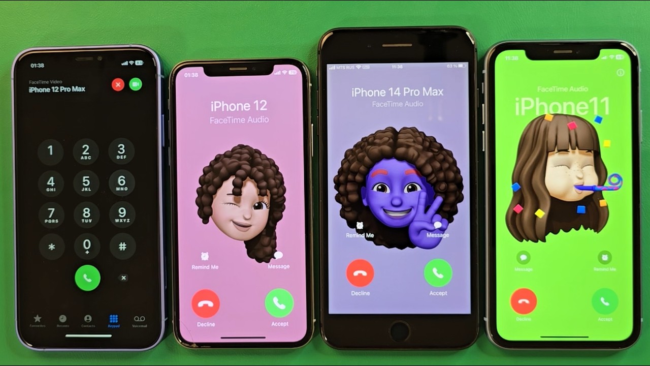 Facetime Incoming call &Outgoing call iPhone X iPhone 16 iPhone 8 ...
