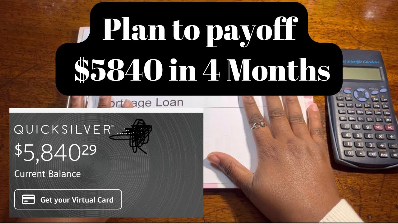 $5840 Credit Card Debt| Credit Card Debt Pay Off Plan | Paying off My ...