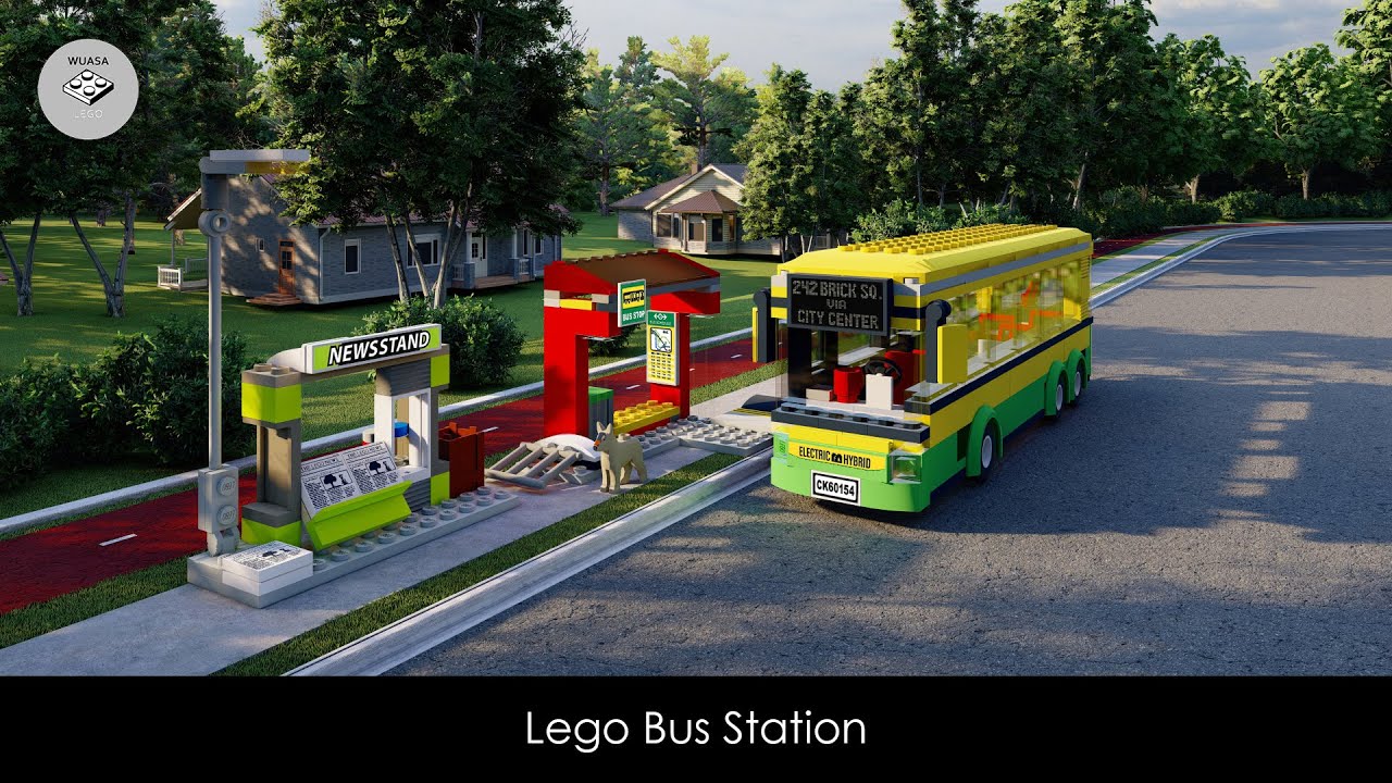 Lego City Bus Station 60154 done in Studio 2.0 | Speed Build - YouTube