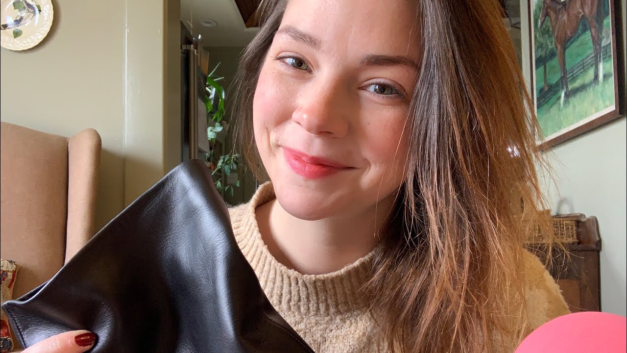 ASMR Unboxing New Leather Boots and Try-on - Leather Sounds - YouTube