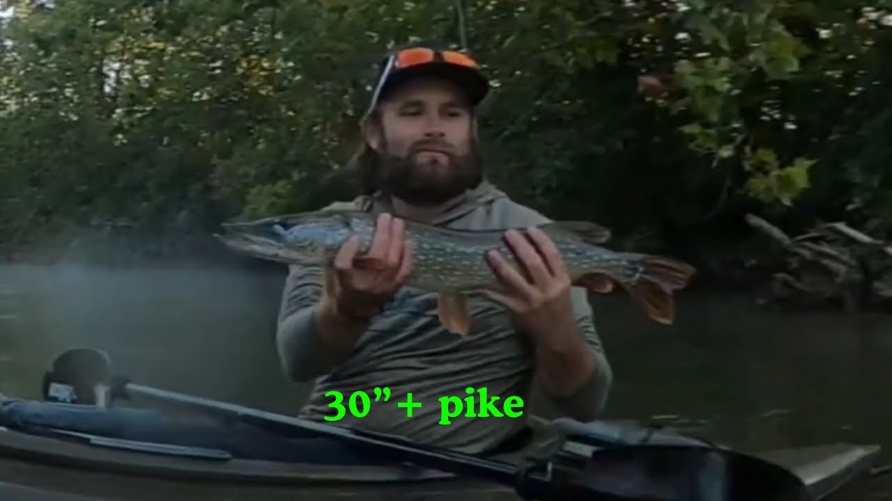 Huron River fishing in the Fall for bass and pike - YouTube