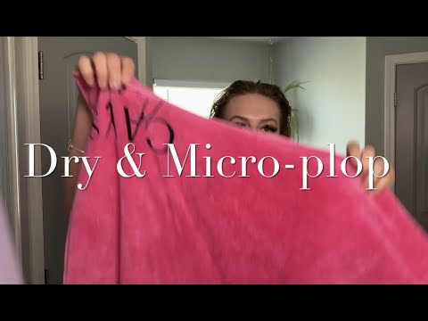 HOW TO DRY HAIR & MICRO-PLOP TO SPEED UP DRY TIME, REDUCE FRIZZ ...