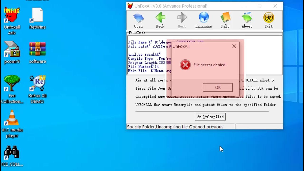 Decompile Foxpro Software - YouTube