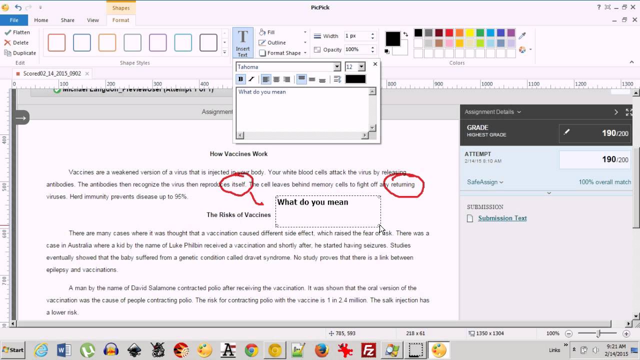 Using PicPick to Annotate Documents - YouTube