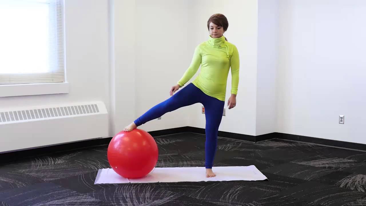 31 Days of Fitness: Adduction & Abductors with Stability Ball - YouTube