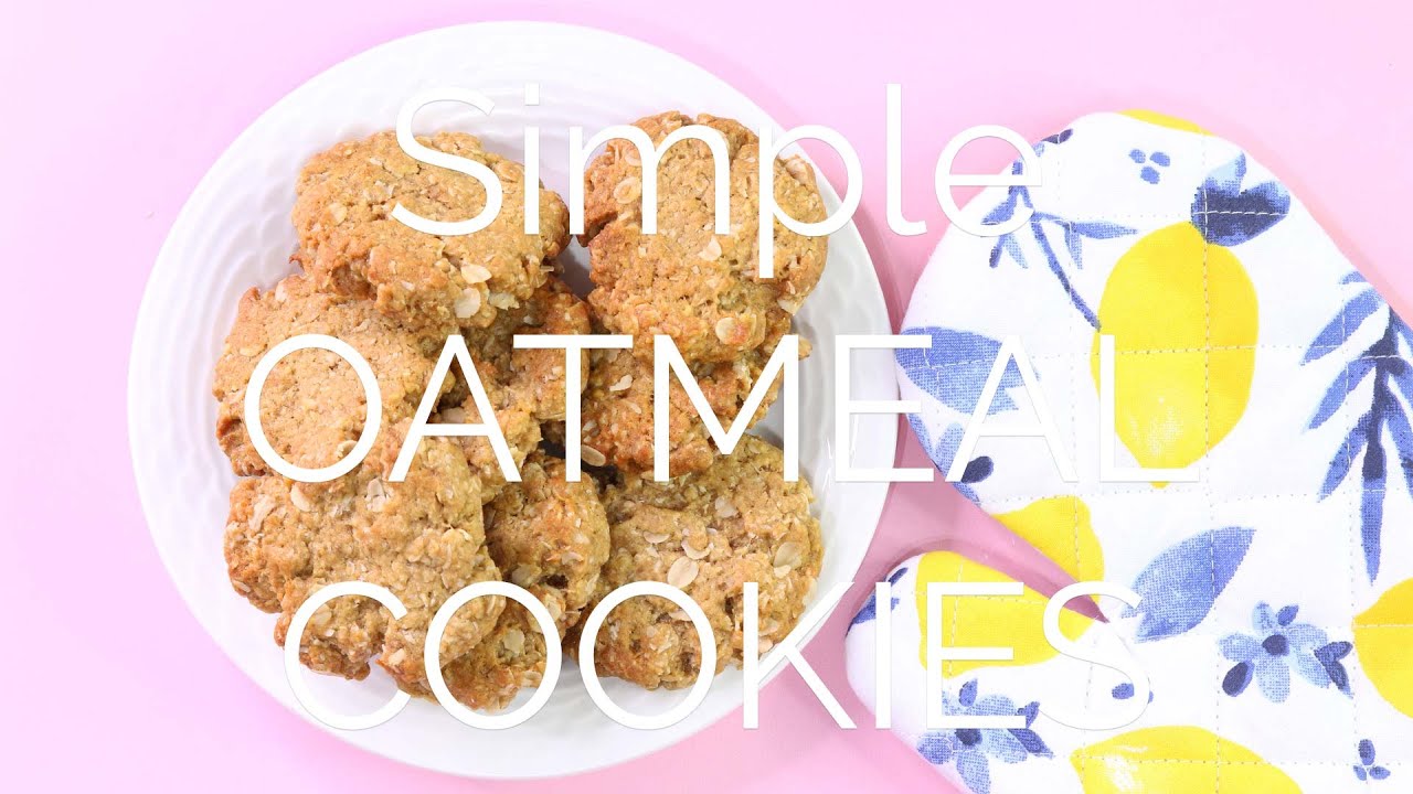 Simple Oatmeal Cookies - Fast, Easy RECIPE - YouTube
