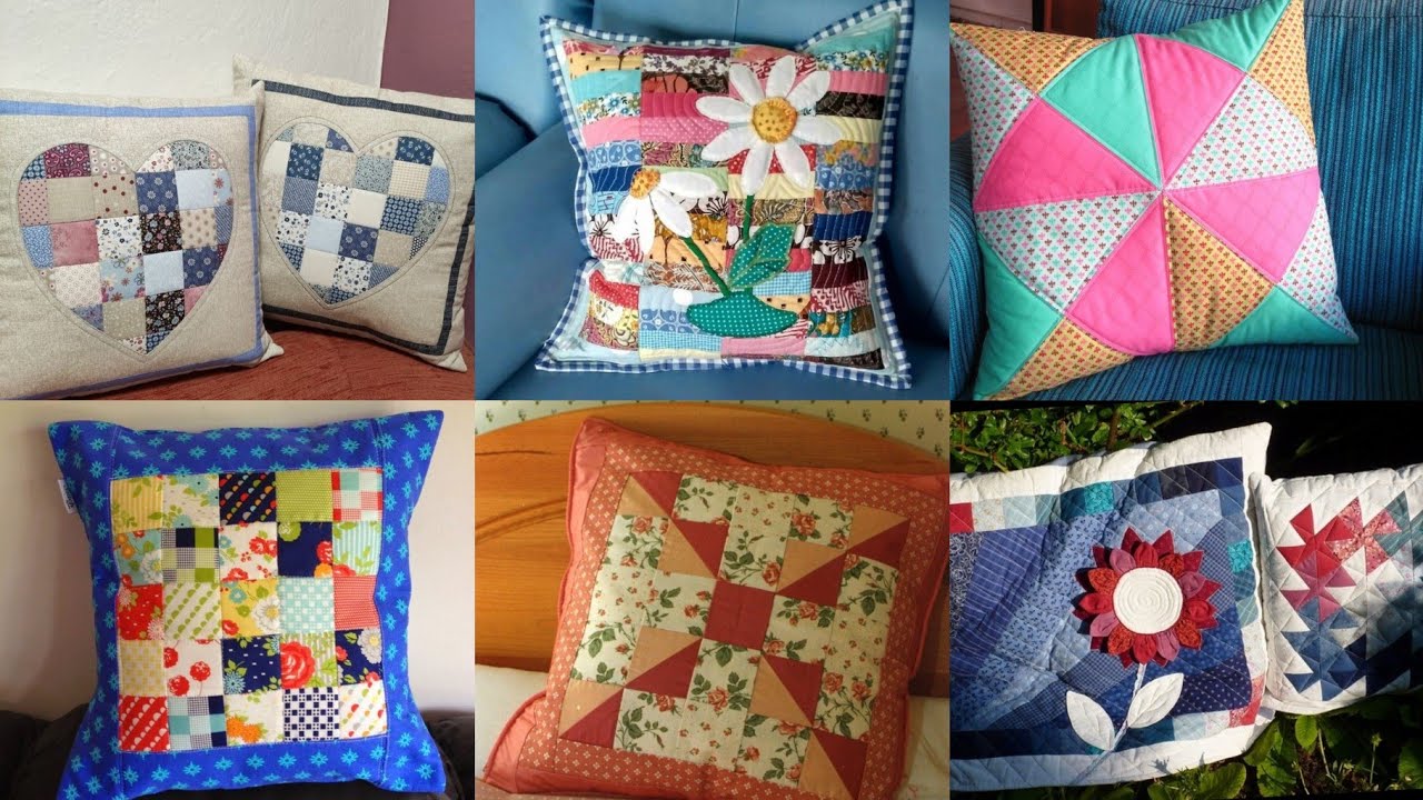 New classy simple patchwork cushions cover design by pop up fashion🌺 ...