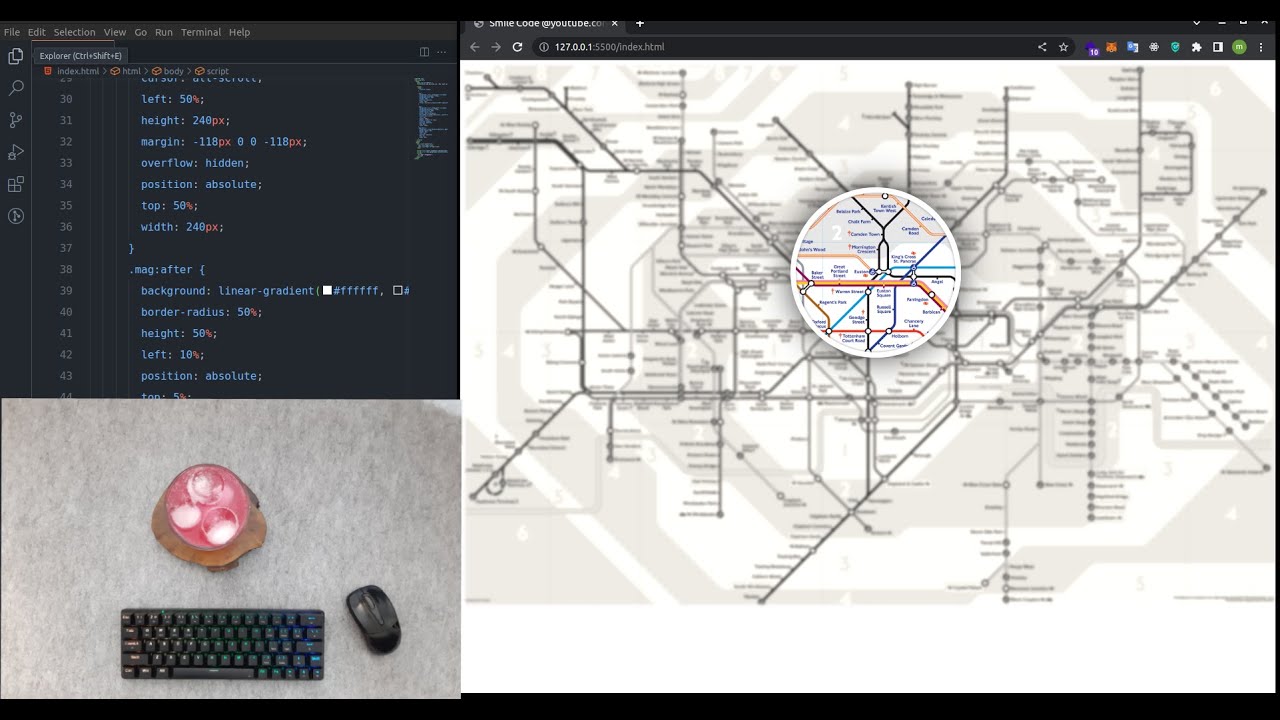 ASMR Programming - Map reader glass! - Cool and Blury Design - No Talking - YouTube