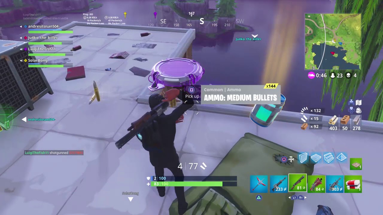 Fortnite caring squad to victory - YouTube
