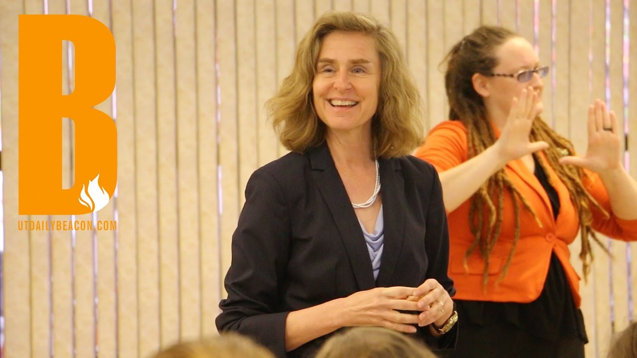 UT introduces Chancellor Candidate Pamela Whitten to students - YouTube