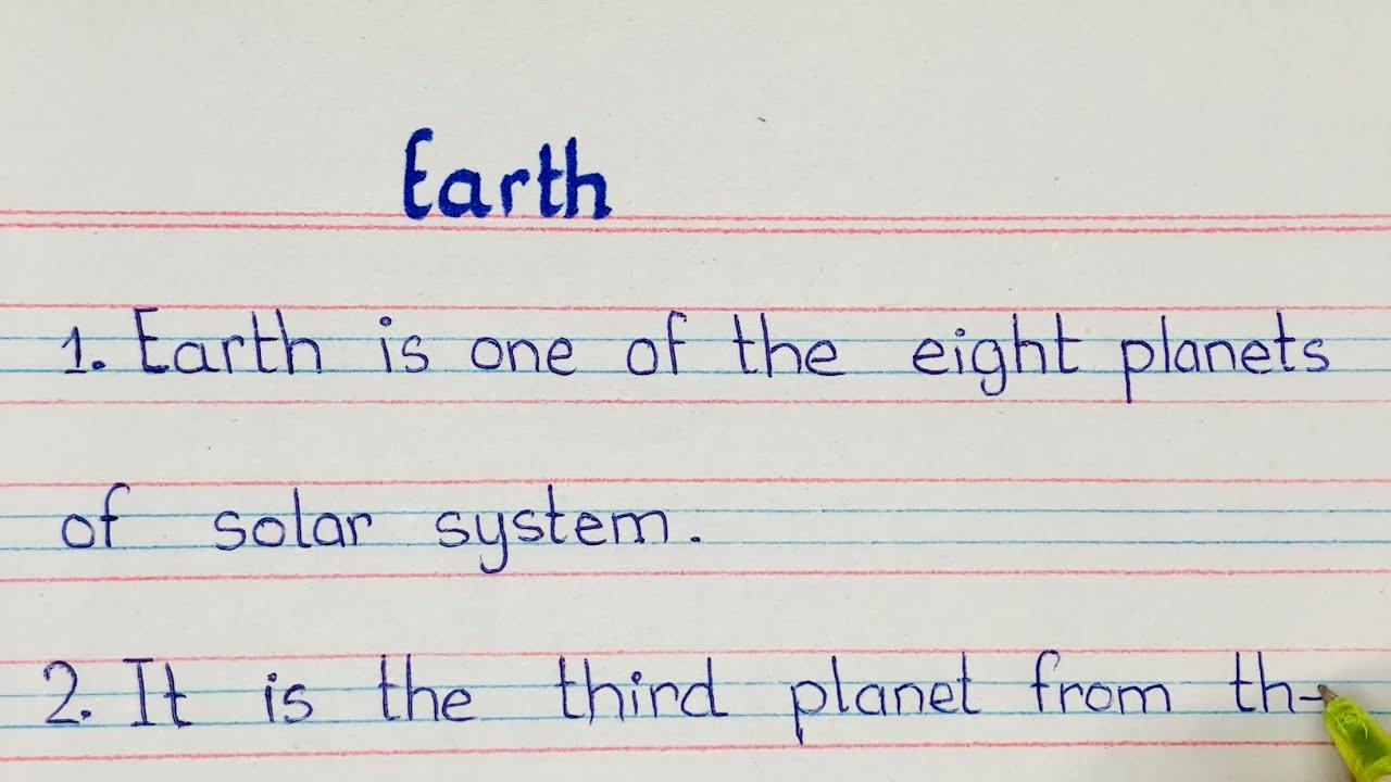 Ten lines on Earth Essay | Essay on Earth in english | 10 lines essay ...