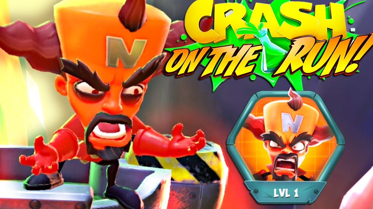 Crash Bandicoot: On the Run! All Iron Crates - Inferno Dr. Cortex's ...