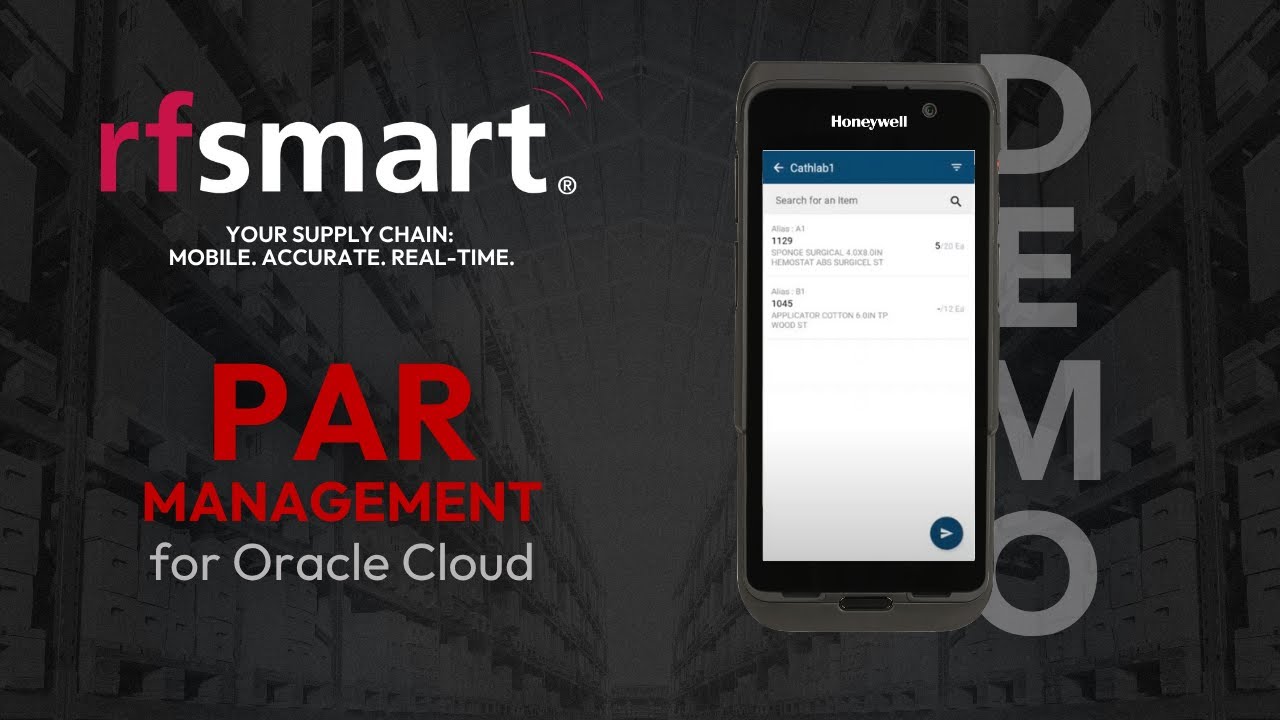 Mobile PAR Materials Management for Healthcare using Oracle Cloud - YouTube