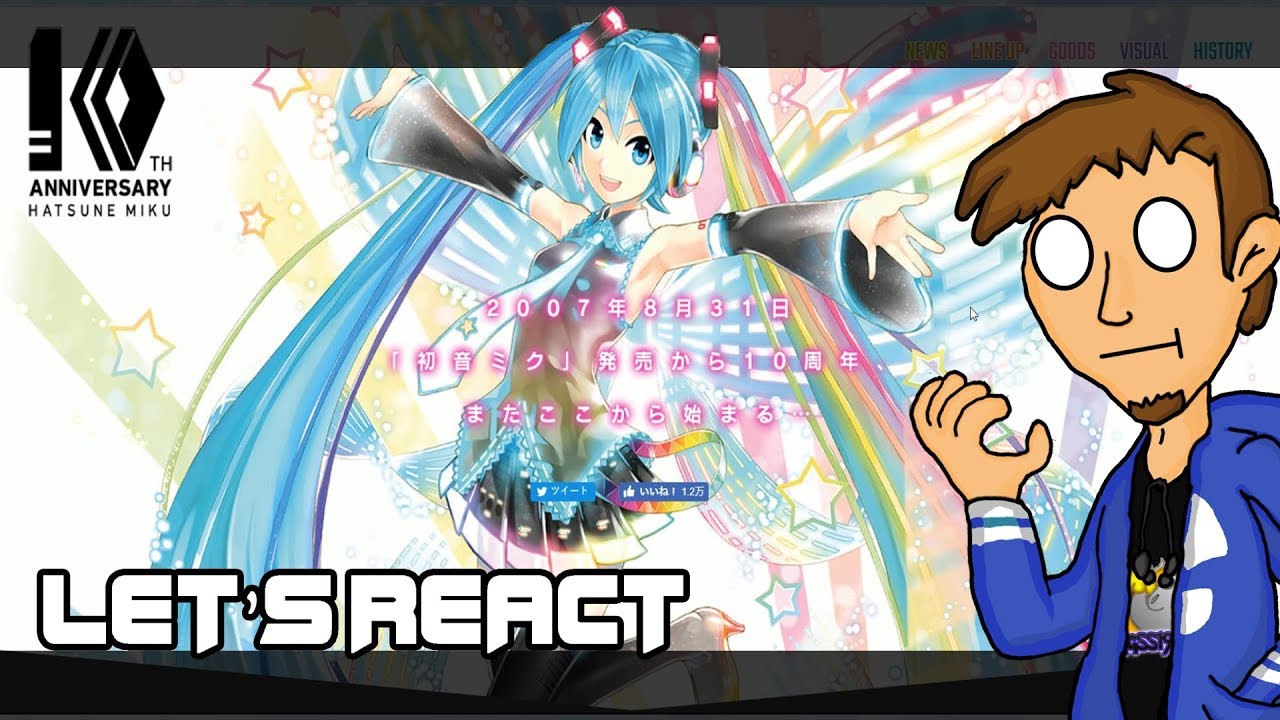 Let's React to Hatsune Miku's 10th Anniversary Website! - YouTube