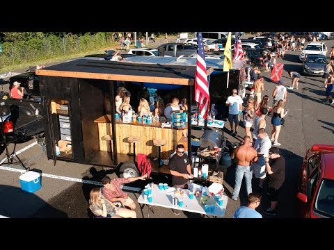 Custom Tailgate Trailer Bar At Luke Bryan's Concert! - YouTube