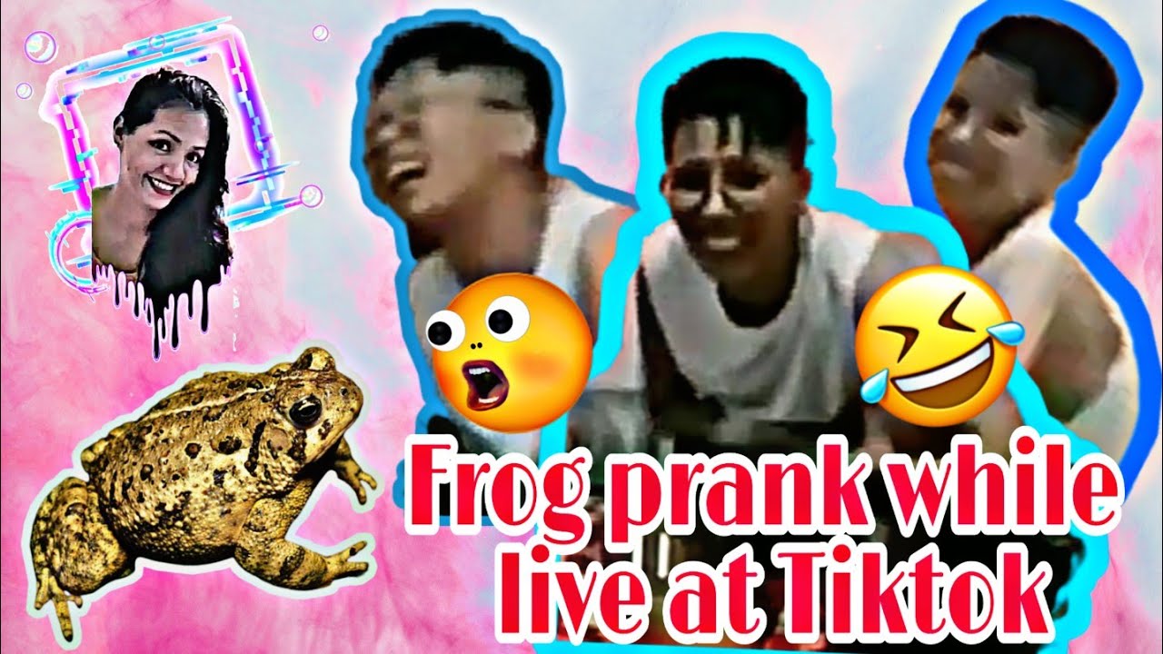 Frog prank while live at Tiktok - YouTube