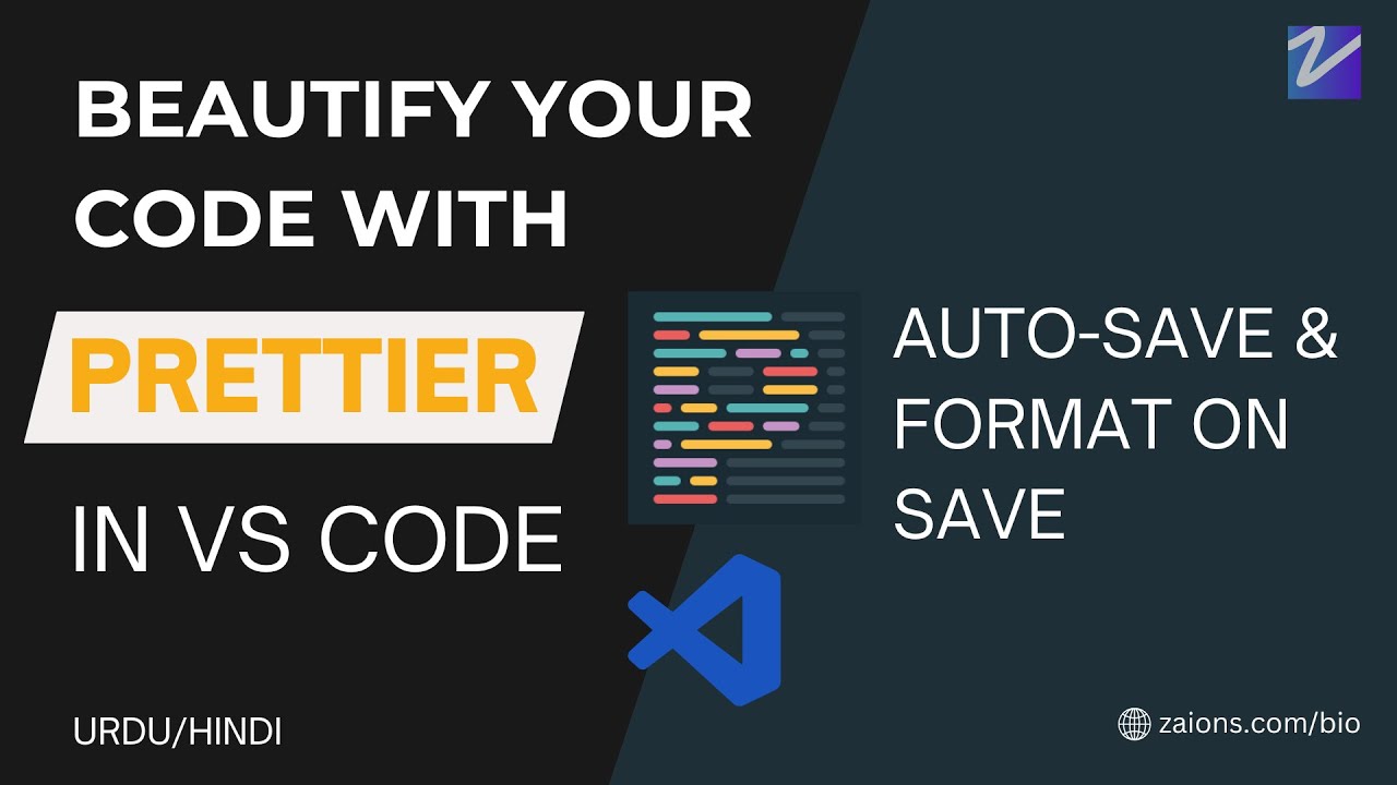 Code Formatting with Prettier Extension in VS Code: Zaions Urdu/Hindi ...