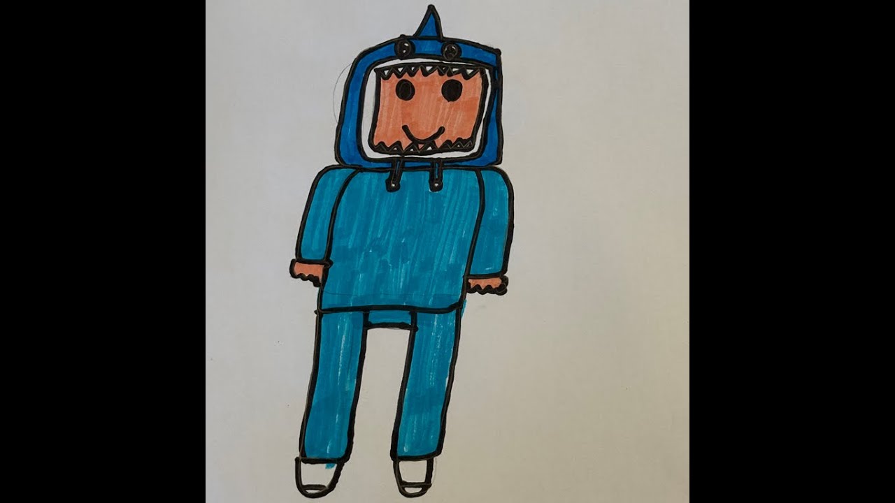 Owen drawing his Roblox Avatar - YouTube