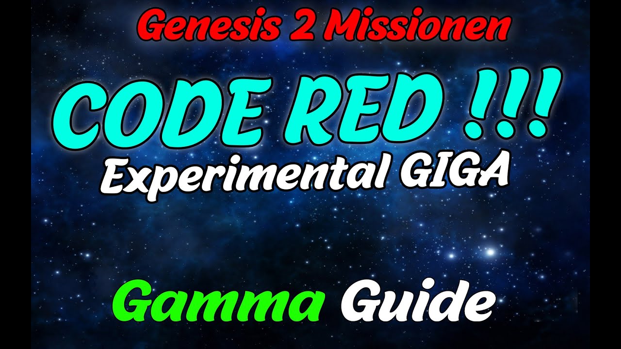 Code Red Guide (Tentakel Giga Boss) | Gamma | Erklärung + Loot | Genesis 2 Missionen - YouTube