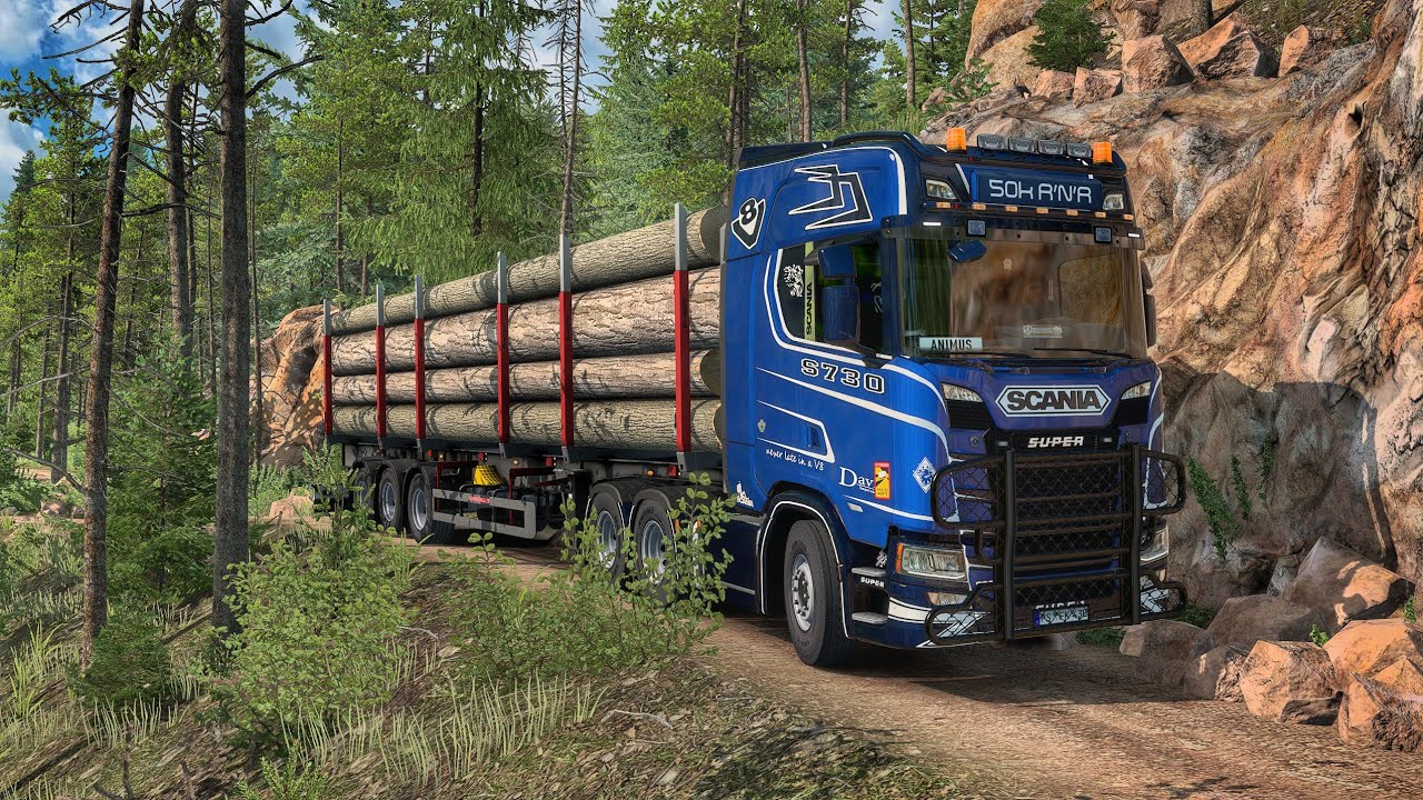 Timber Trucking Through Extreme Terrains Deep In The Forest | Scania ...