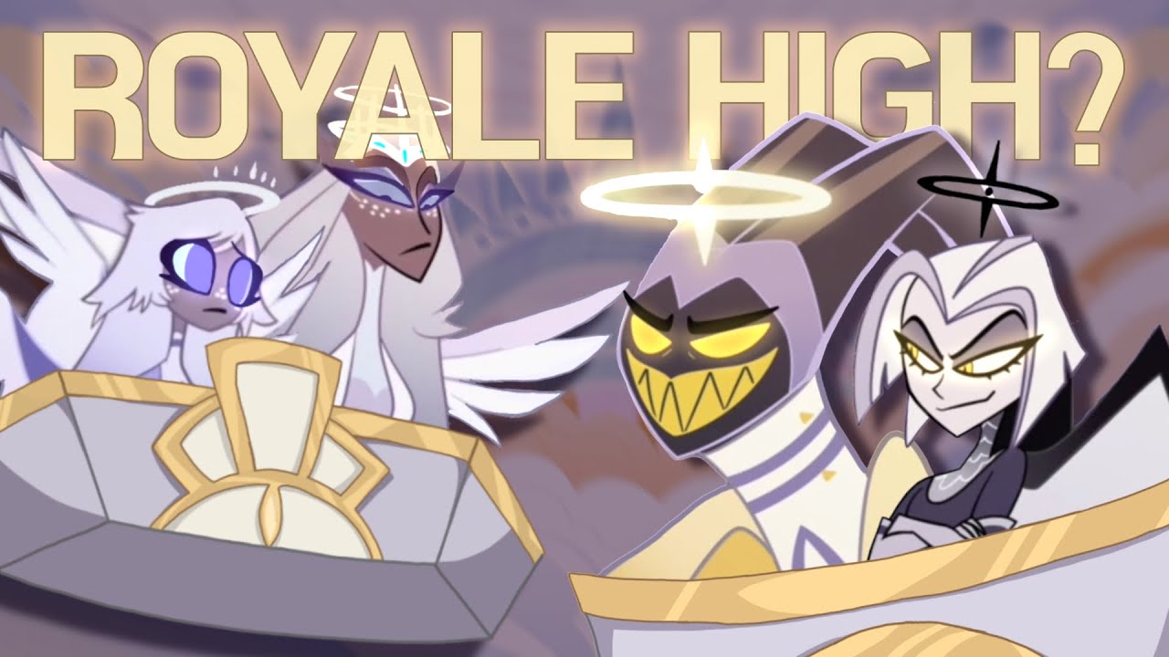Hazbin Hotel’s SERAPHIMS & EXORCISTS in ROYALE HIGH 🎸 ⚔️🤍 #hazbinhotel ...